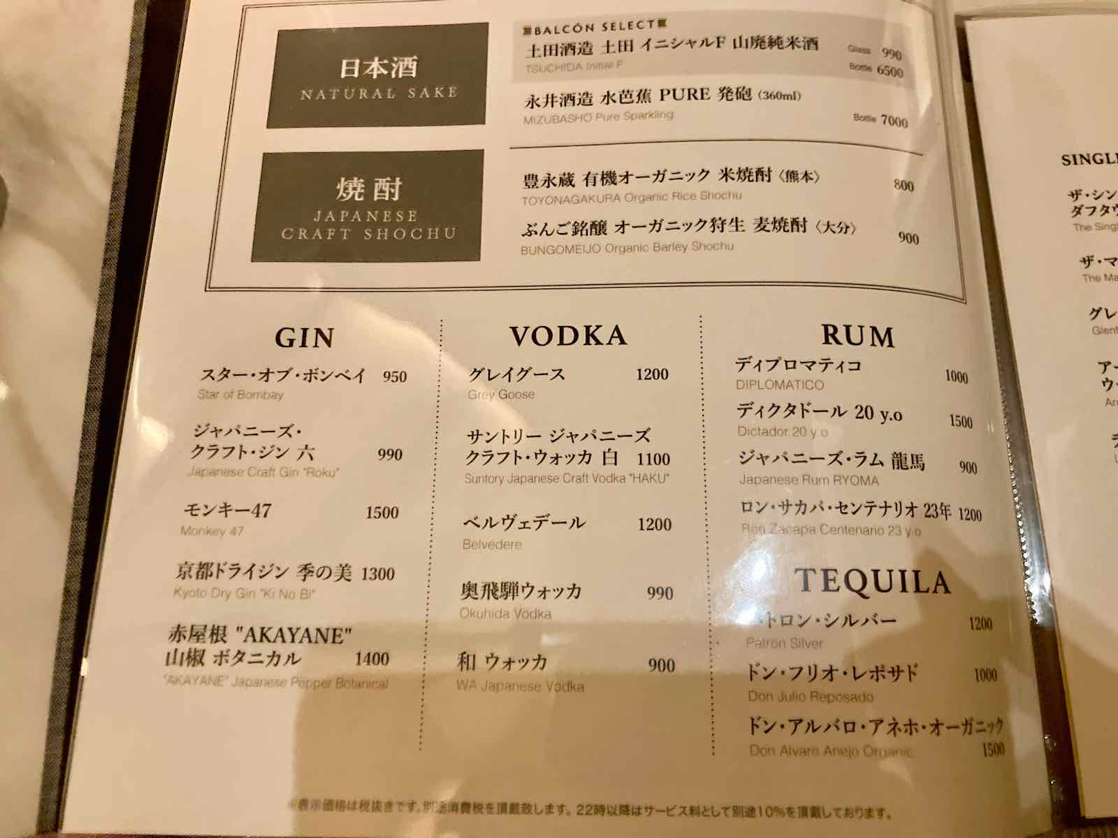 BALCÓN TOKYO（バルコン・トーキョー） 三井ガーデンホテル六本木プレミアの感想とメニューを写真付きでご紹介します。 | 港区ブログ